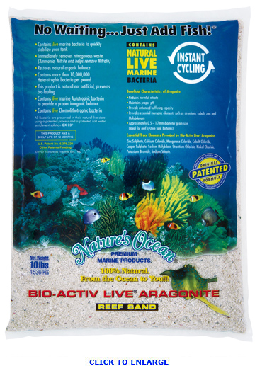 Natural White#1 Live Sand® – UPC: #029904107018 – UPC: #029904107011