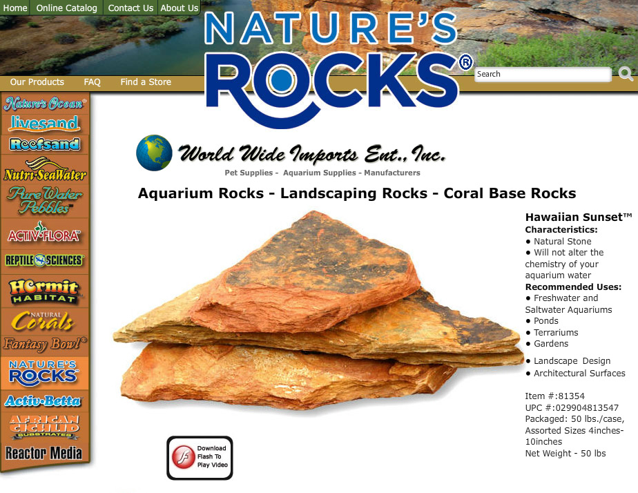 Nature's Rocks® - Aquarium Rocks - Coral Base Rocks - Landscaping Rocks